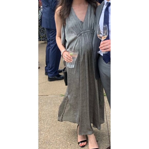 Hatch | Dresses | Hatch Black White Mini Floral Formal Midi Dress ...